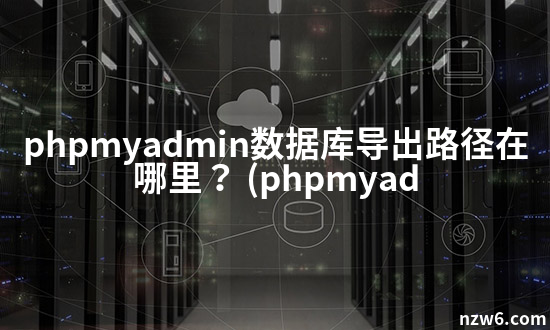 phpmyadmin数据库导出路径在哪里？ (phpmyadmin导出数据库在哪) - 牛站网络